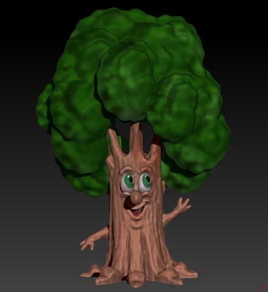 Файл STL CARTOON TREE 2・Модель для загрузки и 3D печати・Cults