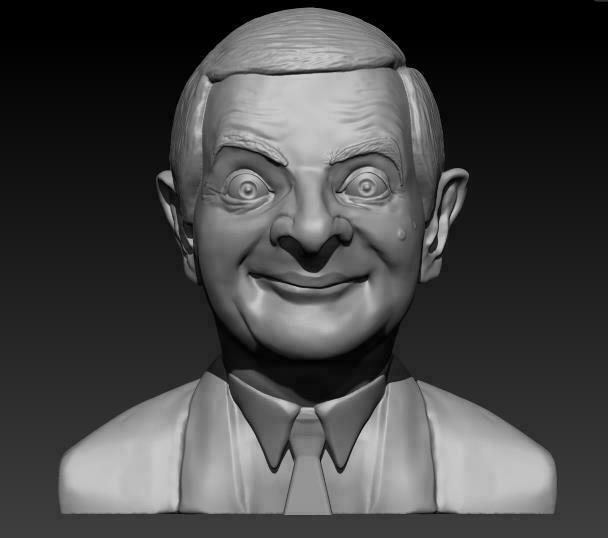 STL file mr bean bust・3D printable design to download・Cults