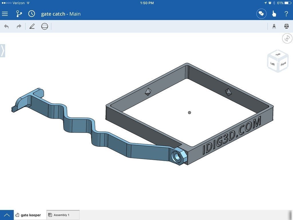 Free STL file Gate Catch・3D print model to download・Cults