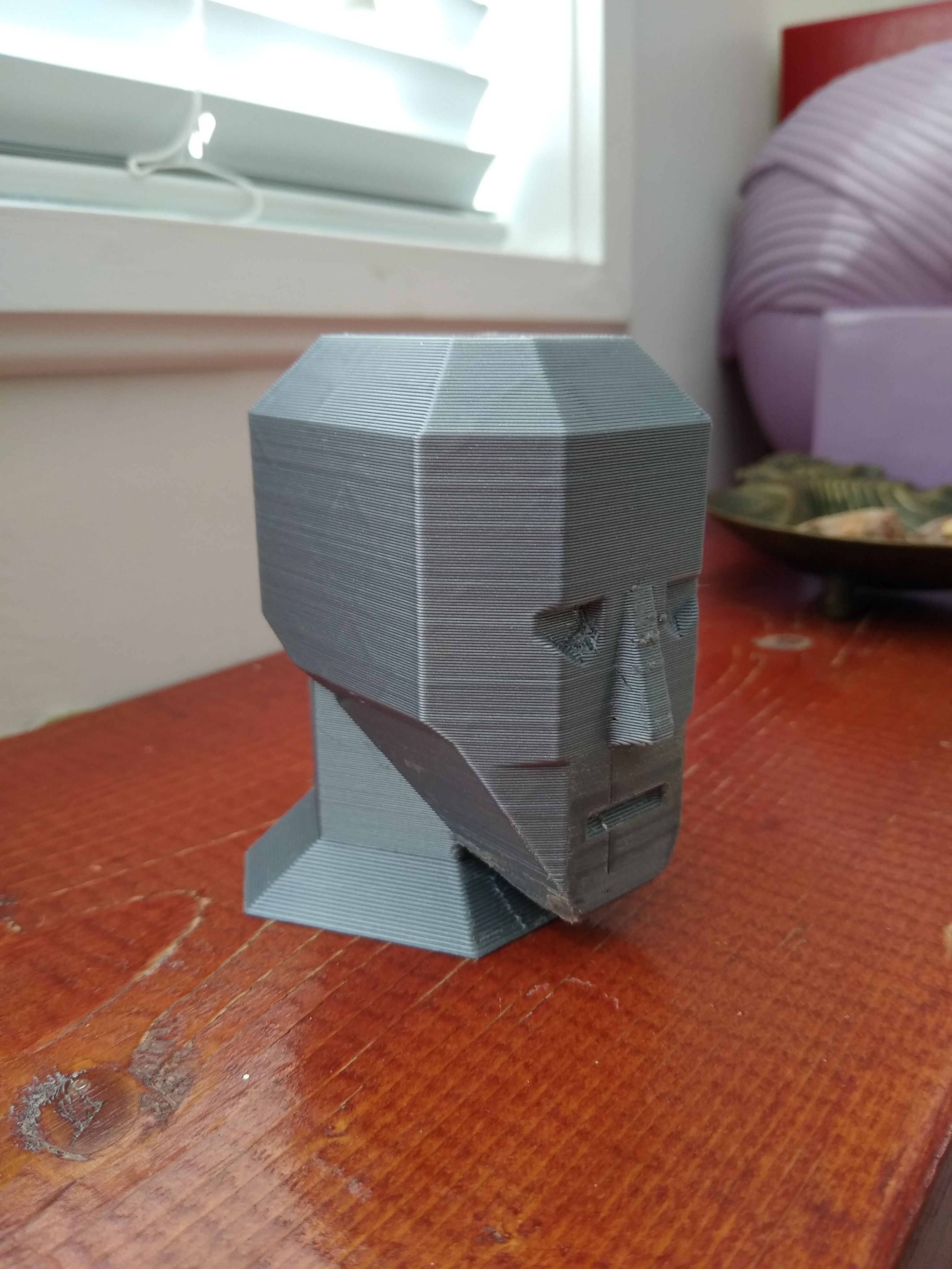 Free STL file Low Polygon Head・3D printing template to download・Cults