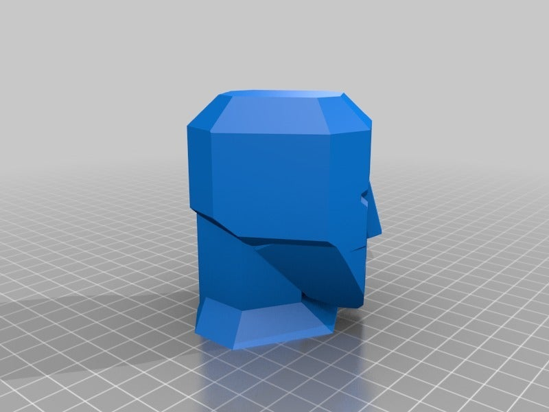 Free STL file Low Polygon Head・3D printing template to download・Cults