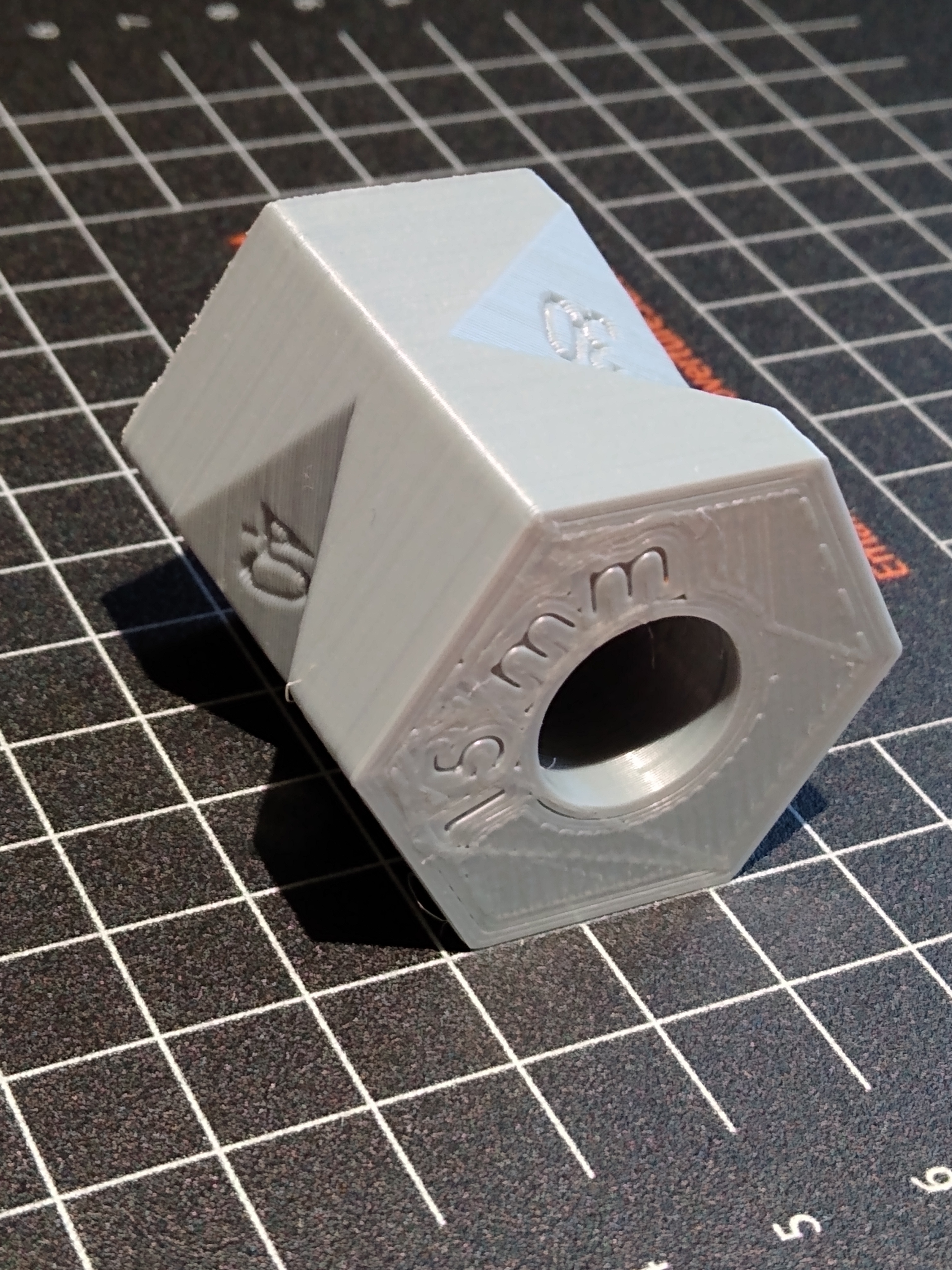 Download free STL file Hex prism calibration block • 3D printing design ...