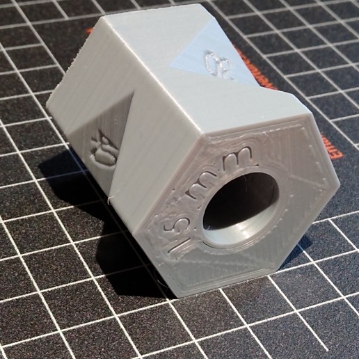 Download free STL file Hex prism calibration block • 3D printing design ...