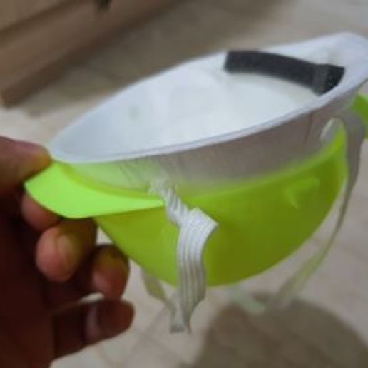 Download free 3D printer designs N95 Hygienic Face Mask Holder ・ Cults