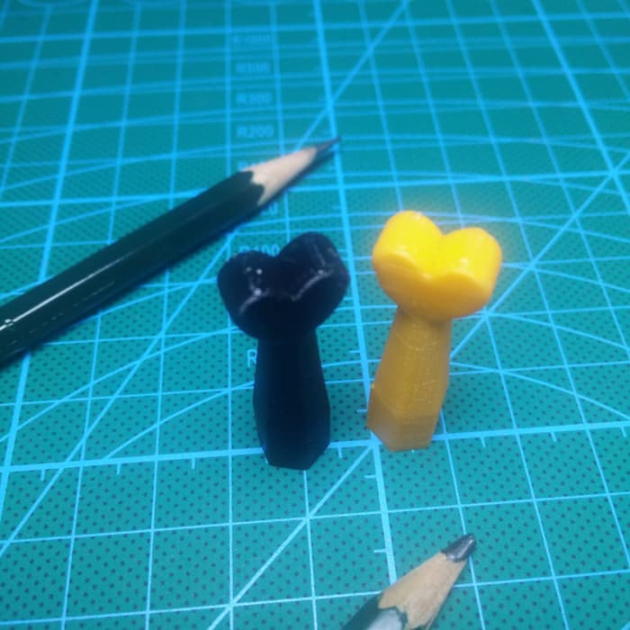 STL file Pencil Cap with Heart shape on top.・3D printable model to ...