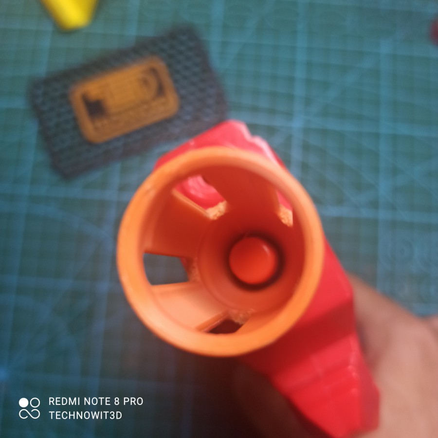 STL file Nerf Bigshock removable barrel with Flash hider・3D printer design to download・Cults