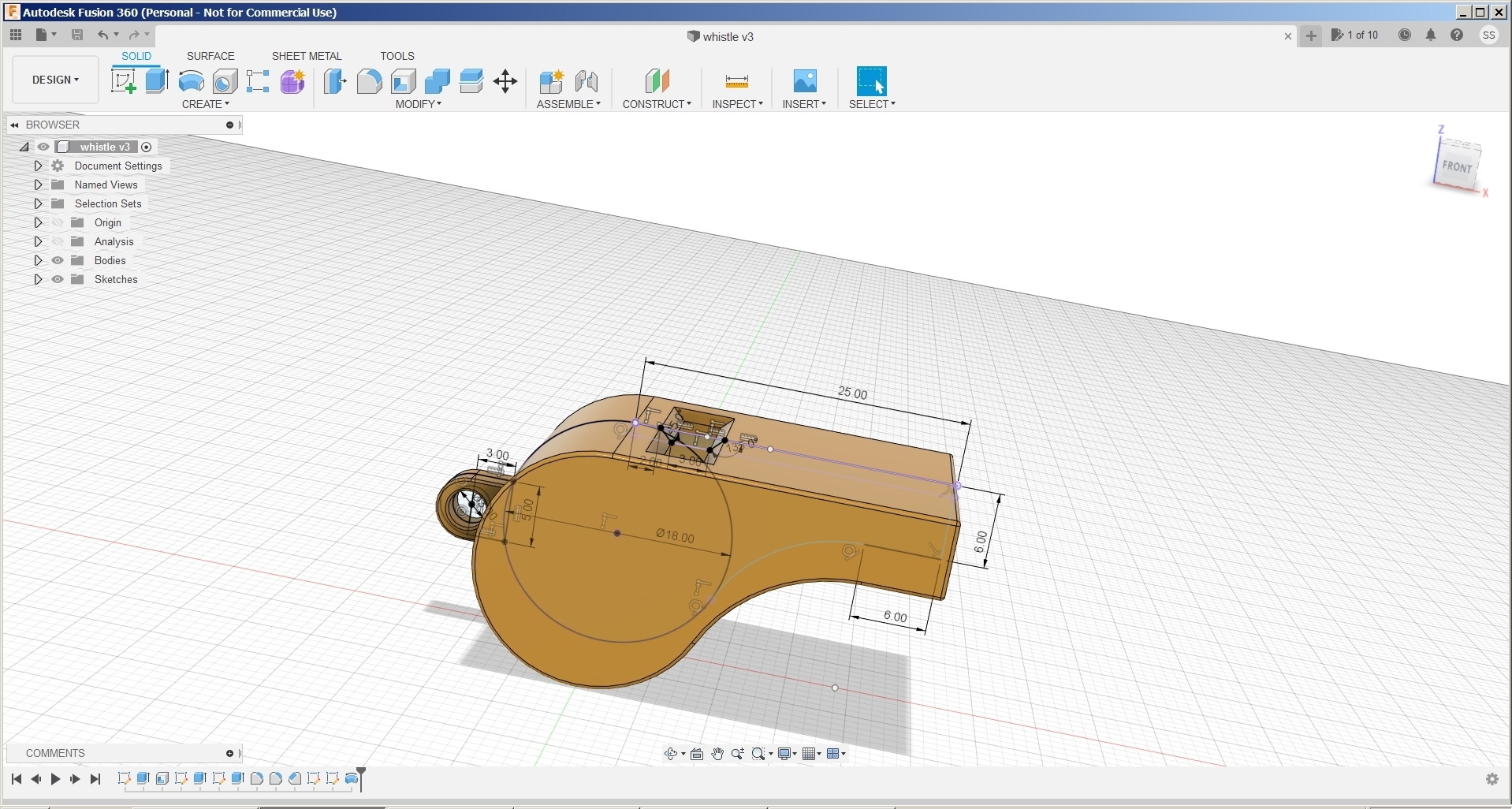 Free STL file Simple whistle・3D printing design to download・Cults