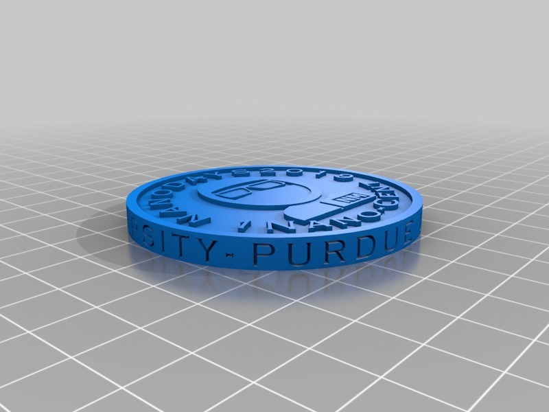 Free STL file Purdue University Coin Nanocent Nanodays・3D printer model ...