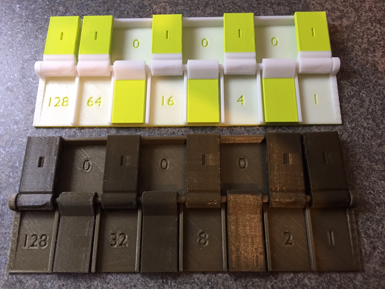 Fichier STL gratuit binary to decimal converter・Modèle pour imprimante ...