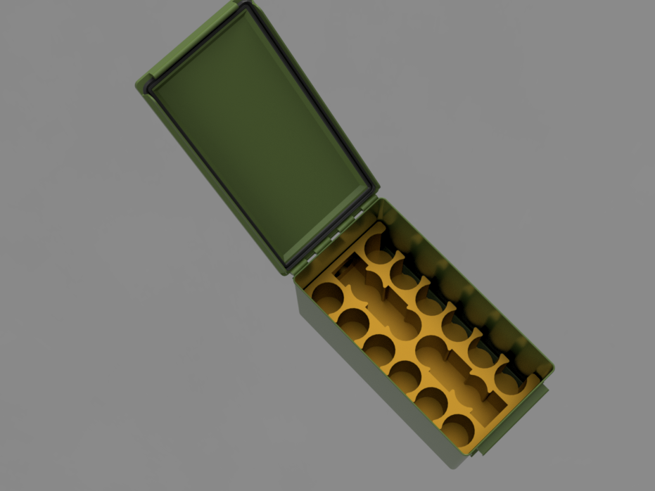 STL file Ammo can poker insert 🥫・3D print design to download・Cults