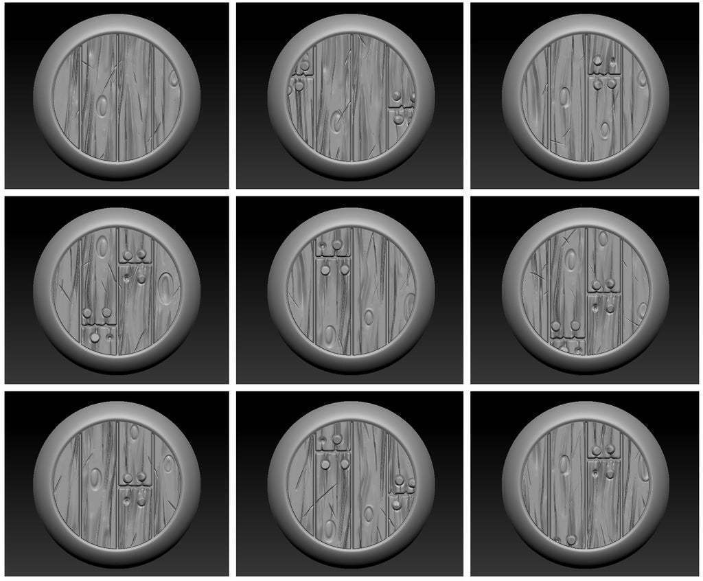 Free STL file 25mm Wood Plank, Recessed Miniature Bases 🪵・Template to ...