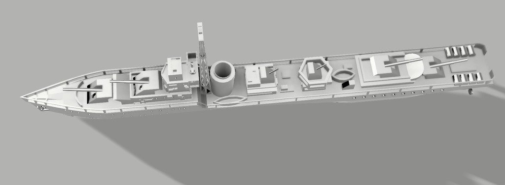 Download STL file Zealous ahi Eilat Destroyer class ship • 3D printer ...