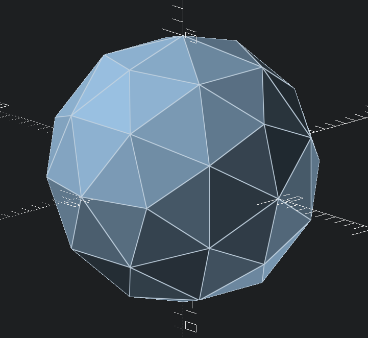 Free 3D file OpenSCAD Icosphere library・3D print design to download・Cults