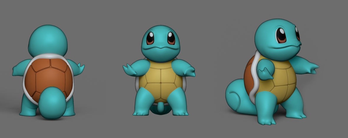 STL file Squirtle 🐉・3D printer design to download・Cults