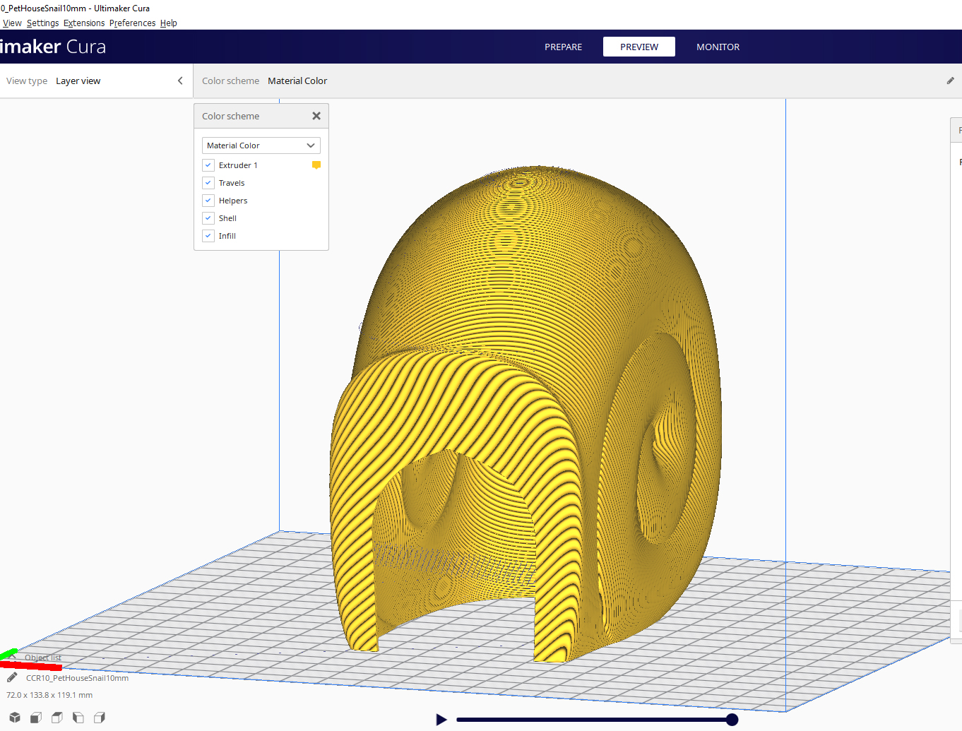 STL file Pet House-Snail Shell Shape・3D printing design to download・Cults