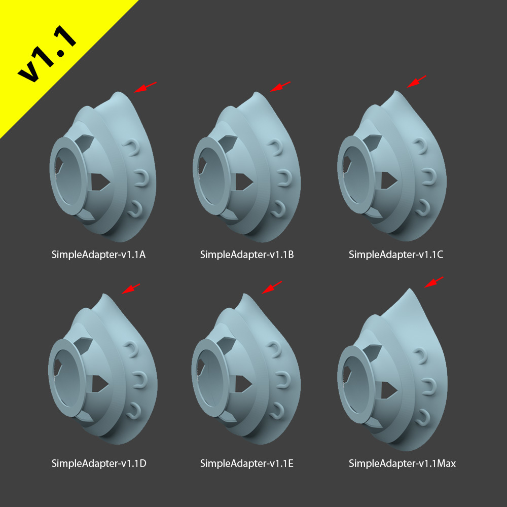 STL file Simple Mask Adapter v1.1 ⚕️・3D printer design to download・Cults