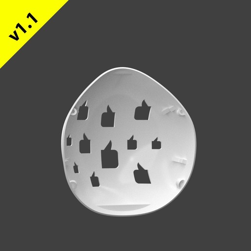 Download free STL file Dust Mask Cover v1.1 Design3 • 3D printer design ...