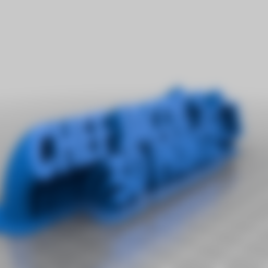 Download free STL file My Customized Sweeping 2-line name plate (text ...