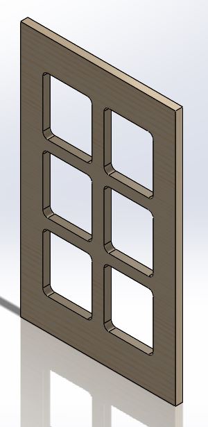 Free STL file 1/12 Dollhouse window (Model No.8)・3D printable design to ...
