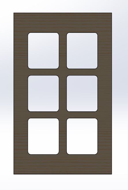 Free STL file 1/12 Dollhouse window (Model No.8)・3D printable design to ...