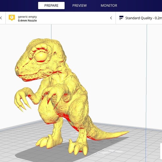 Download 3D print files Velociraptor (with texture). ・ Cults