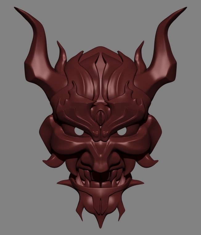 STL file Oni Mask・3D print design to download・Cults