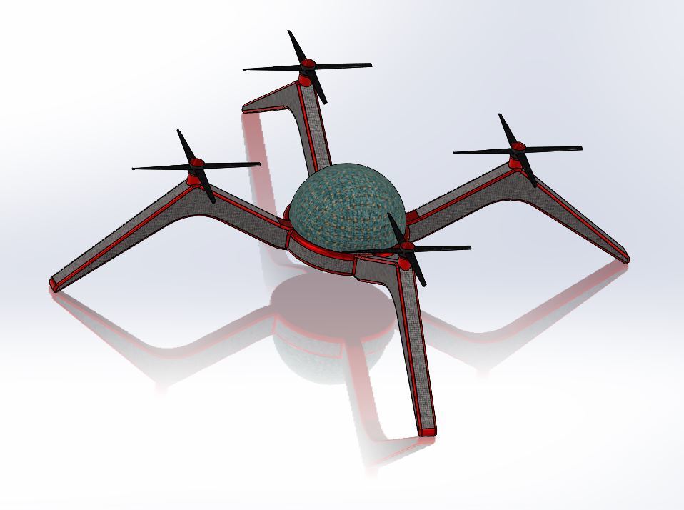 STL file Conceptual UAV- Spider CAD・3D printable model to download・Cults