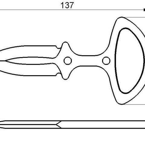 Download 3D printing models 3D printable Dagger ・ Cults