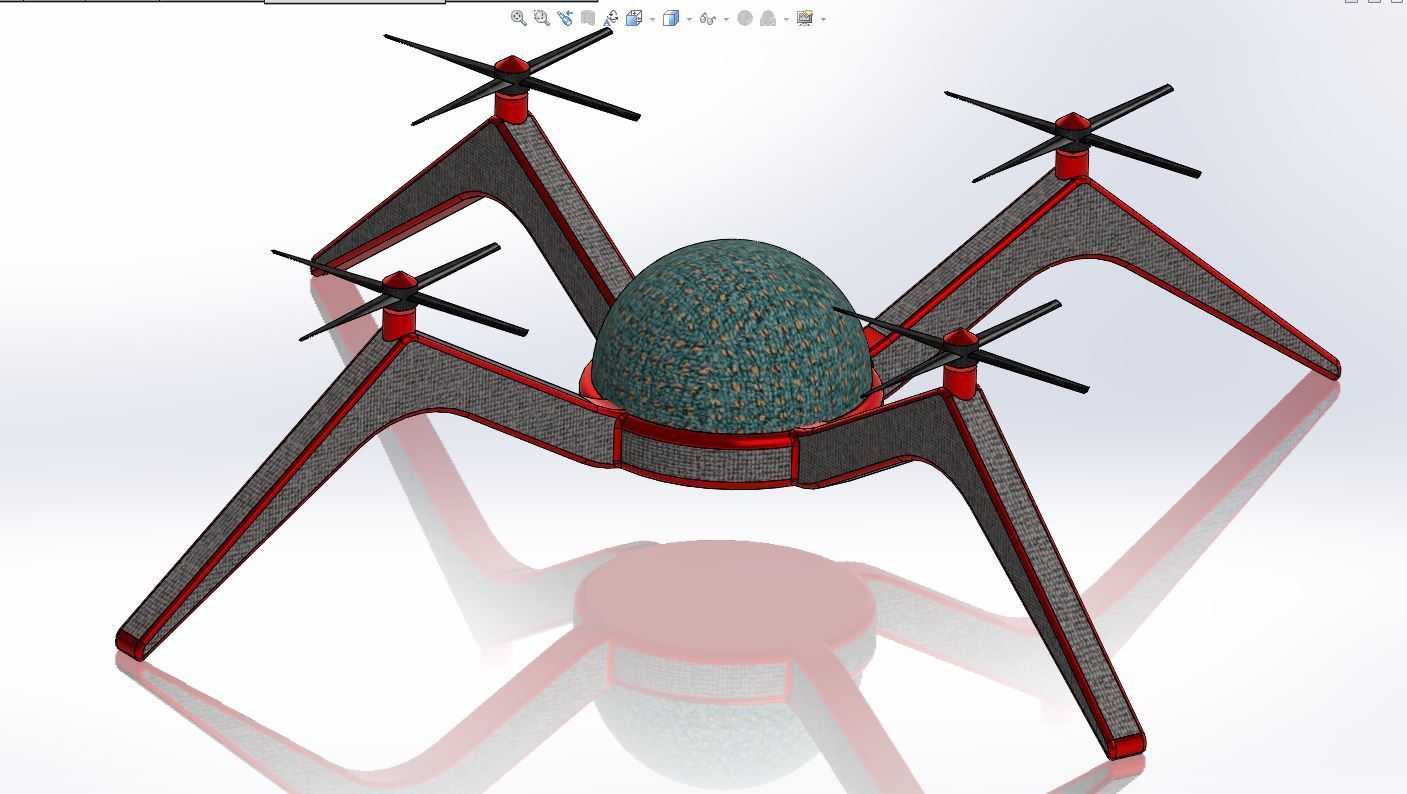 STL file Conceptual UAV- Spider CAD・3D printable model to download・Cults