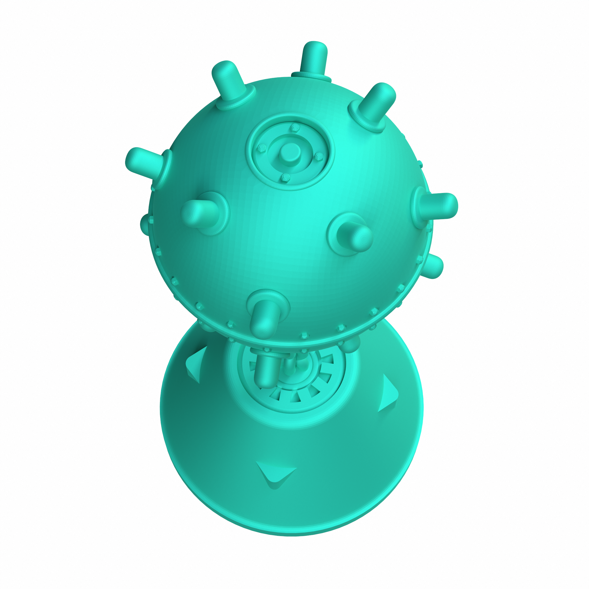 STL file Mini Naval Mine 🪖・Model to download and 3D print・Cults