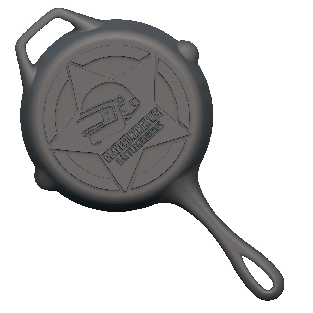 3D file PUBG Frying Pan Keychains・Model to download and 3D print・Cults