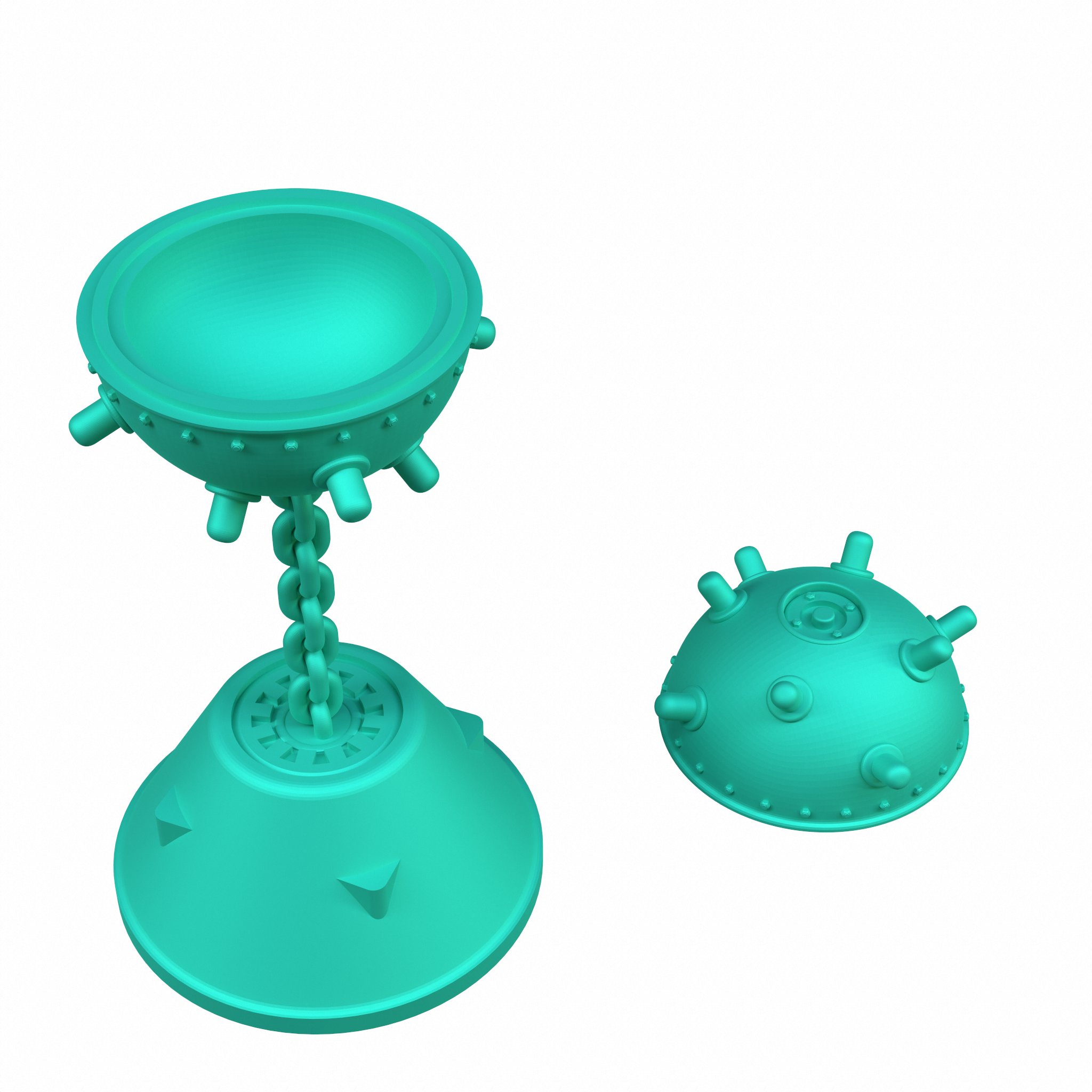 STL file Mini Naval Mine 🪖・Model to download and 3D print・Cults