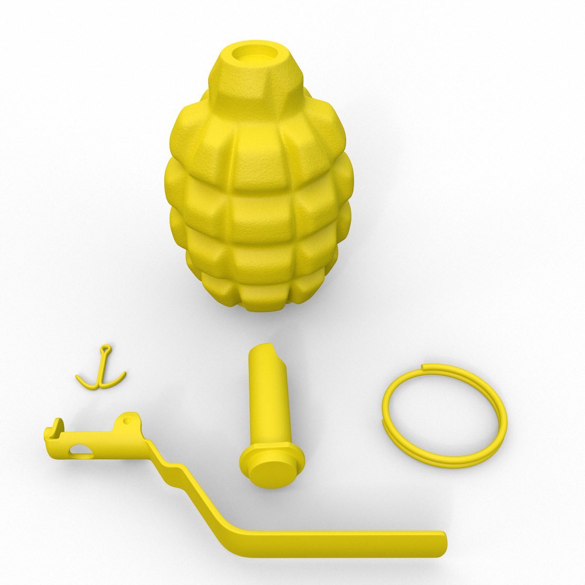 3D file F1 Hand Grenade・3D print design to download・Cults