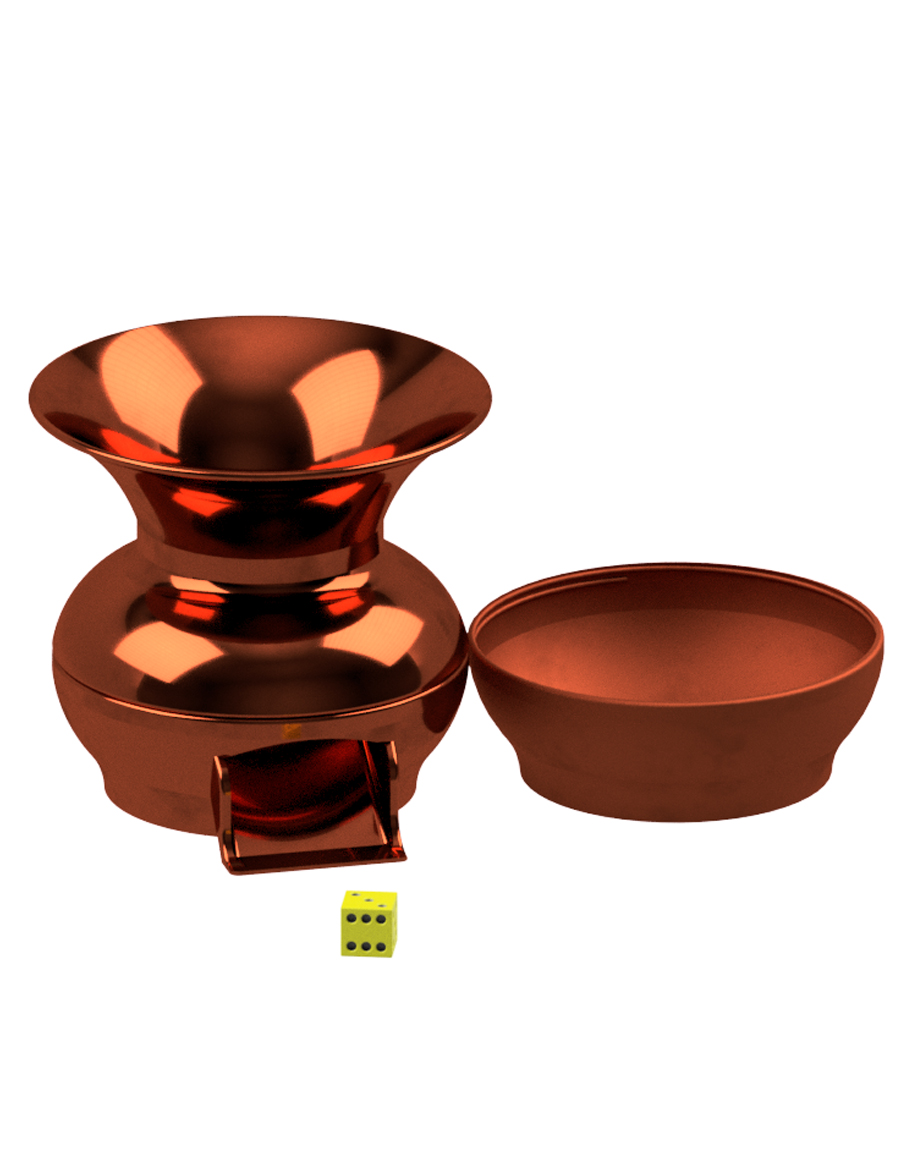 STL file Spittoon Spend Round Container/Dice Tower・3D printing design ...