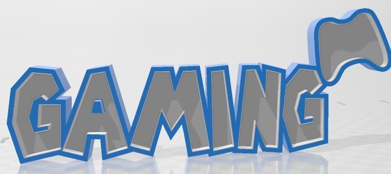 Файл STL Letter GAMING 3d Luminous・Шаблон для загрузки и 3D-печати・Cults