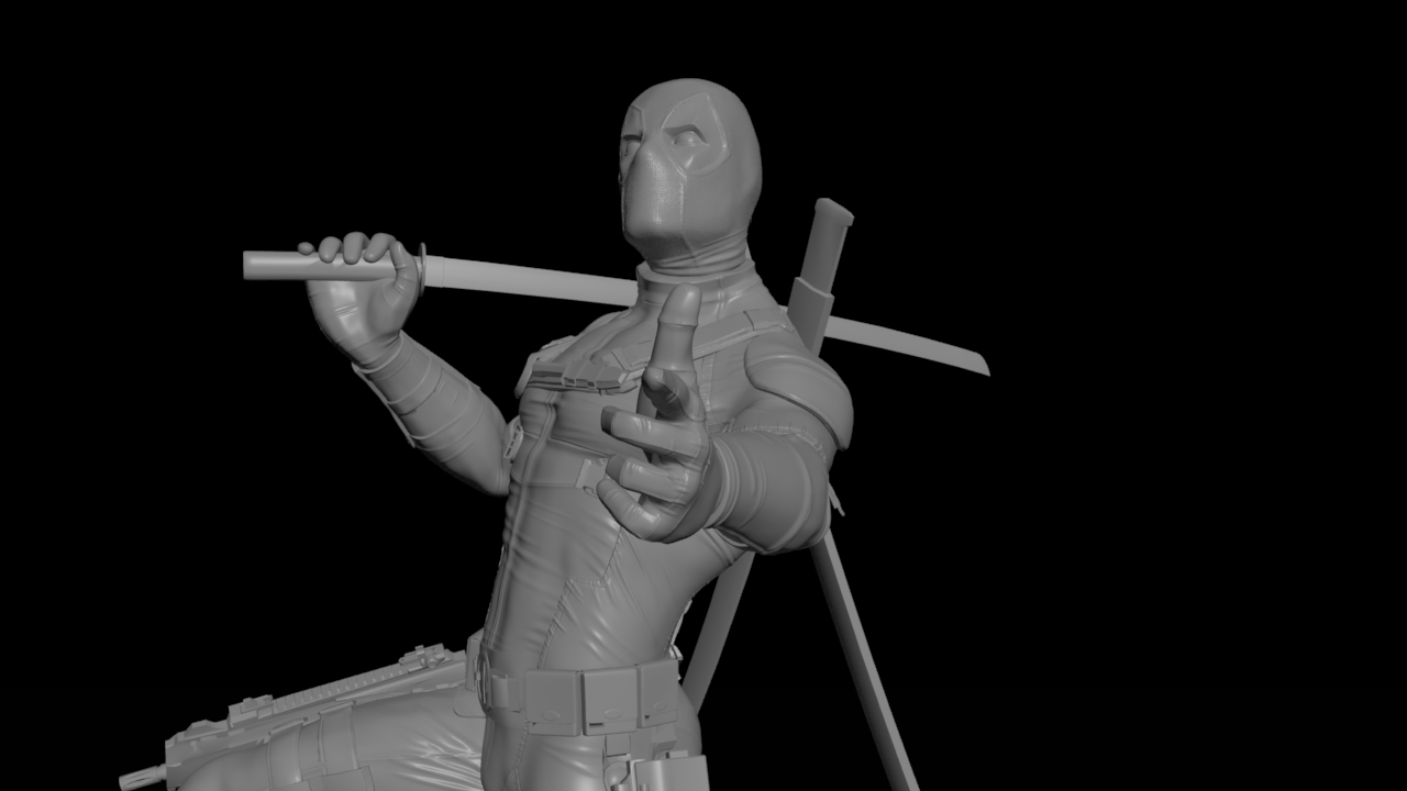 Download STL file Deadpool stl 3D print model • 3D print model ・ Cults