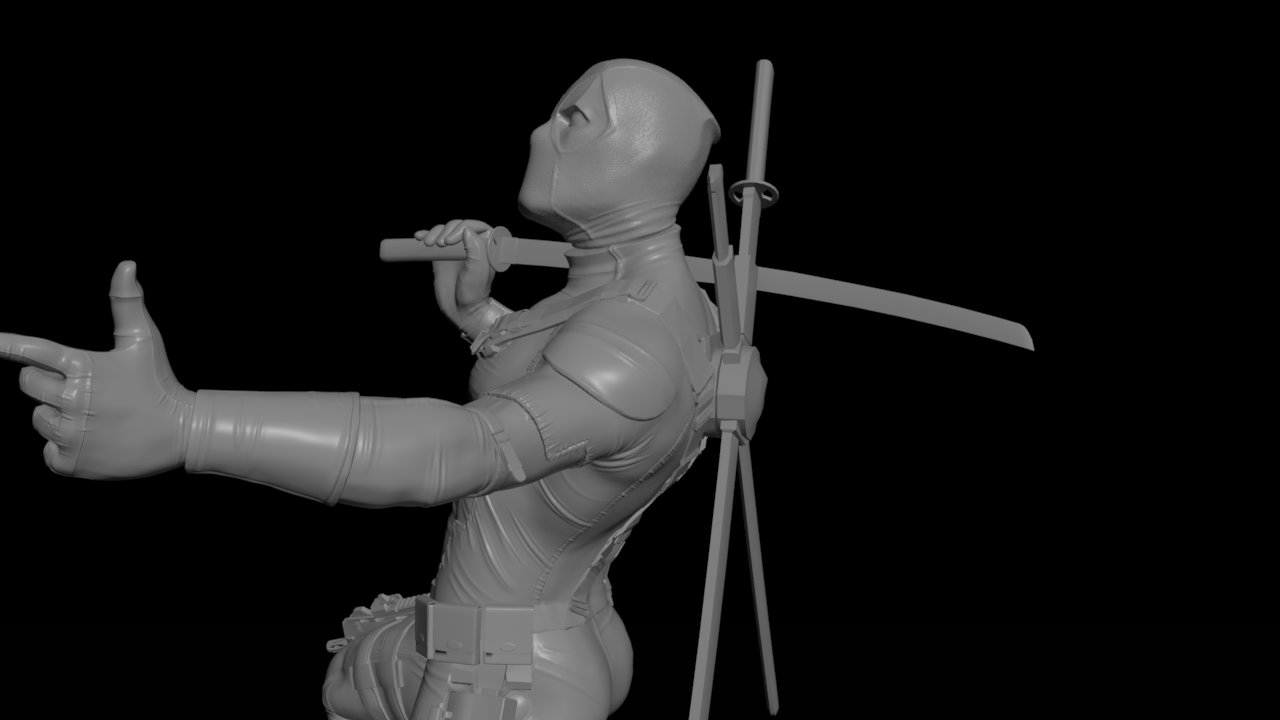 Download STL file Deadpool stl 3D print model • 3D print model ・ Cults