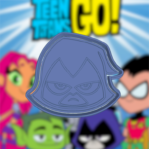 STL file TEEN TITANS GO RAVEN COOKIE CUTTER・3D printable model to ...