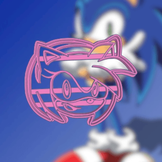 Download STL file SONIC AMY ROSE COOKIE CUTTER ・ Cults