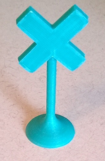 Free 3D file Railroad Crossing Sign - Thomas Track・Design to download ...