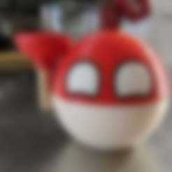 Download free OBJ file Polandball • 3D printing object ・ Cults
