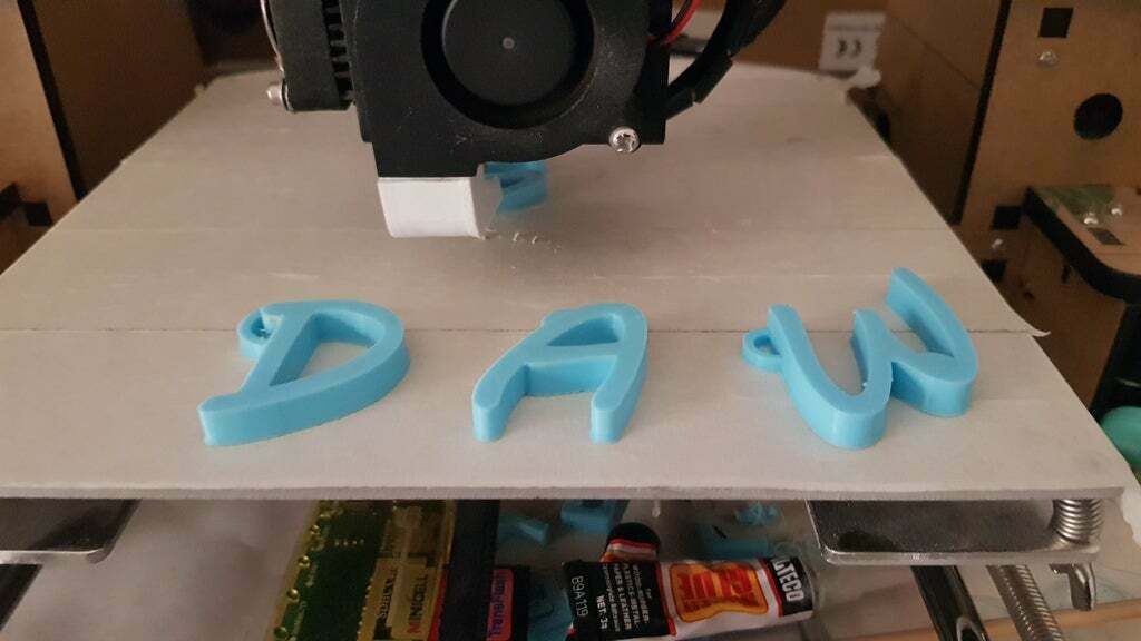 Free STL file Letter keychains 🗝️・Model to download and 3D print・Cults