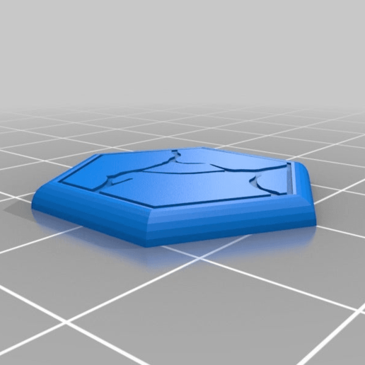 Download free STL file 1 Inch Hexagonal Bases (x30) for Dungeons ...