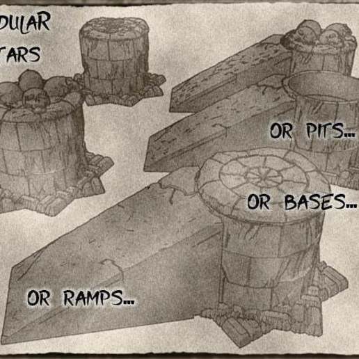 Download free STL file Modular Altars For Dungeons & Dragons, Warhammer ...