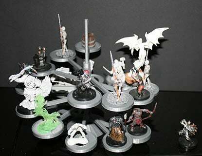 Free STL file Miniatures Tree Stand, spirals to hold 32 minis in a very ...