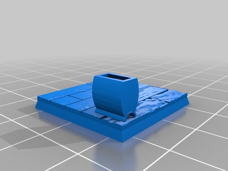 Free STL file 1 Inch Square Miniature Bases (x11) Wooden Interior ...