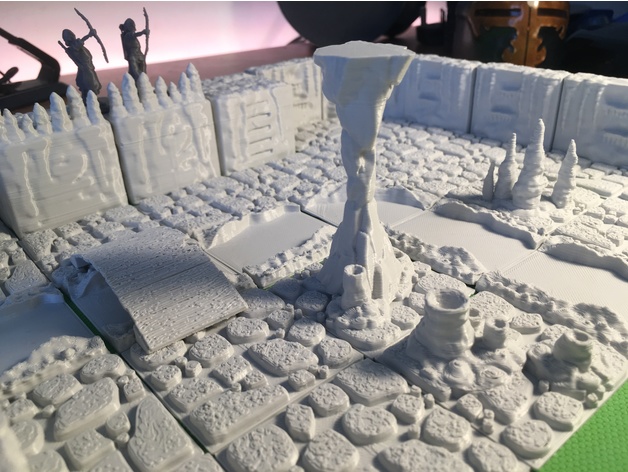 Free STL file Cavern Pillars (openforge 2.0 compatible)・3D printer ...