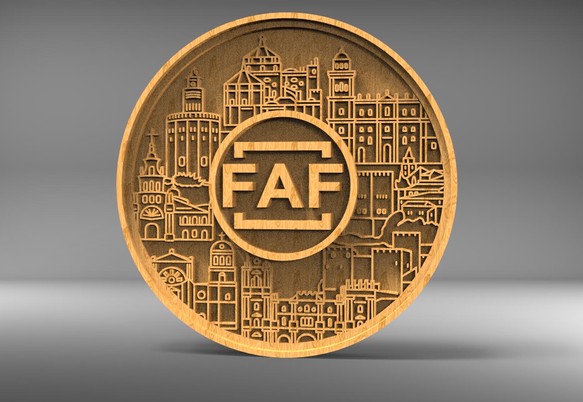 Archivo STL Medalla FAF・Objeto para impresora 3D para descargar・Cults