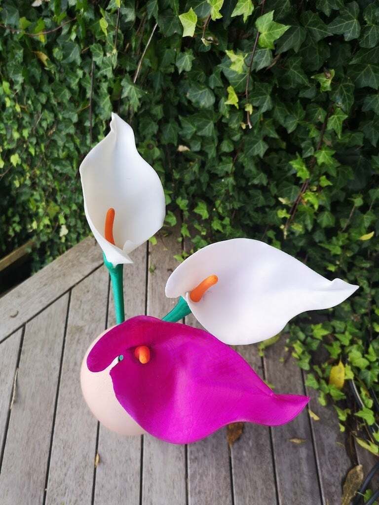 Free STL file Calla Lily 💐・3D printable design to download・Cults