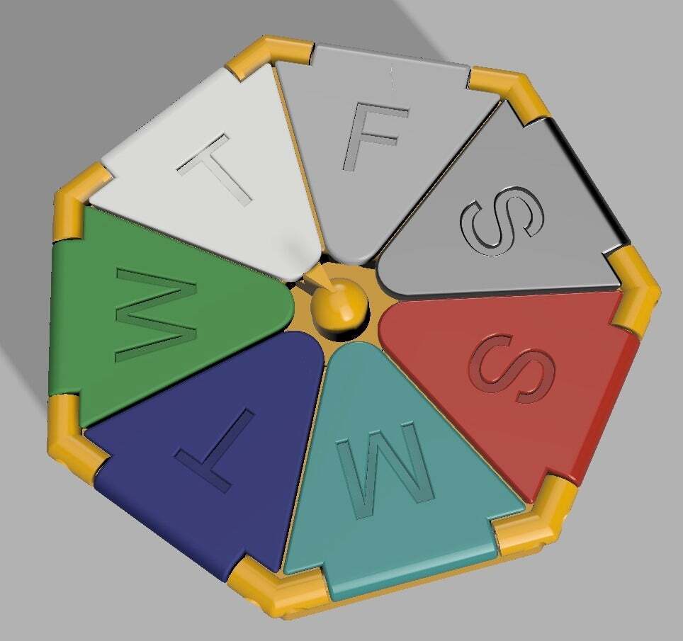 Free STL file Pill Box weekly 💊・3D printable design to download・Cults